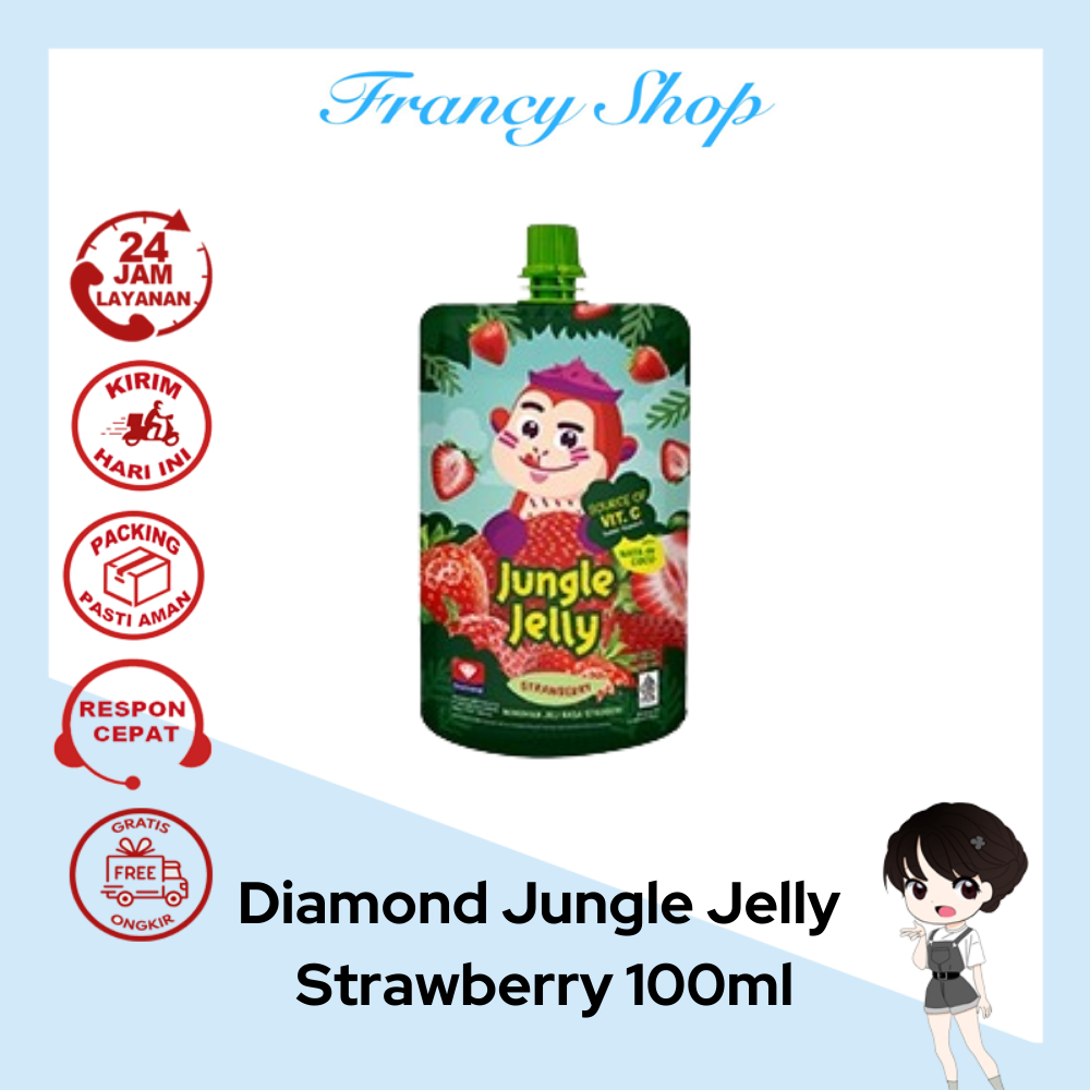 Jual Diamond Jungle Jelly Strawberry Minuman Jeli 100 ml | Shopee Indonesia