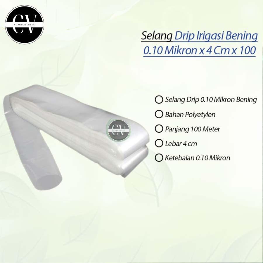 Jual Selang Drip / Selang Irigasi Sistem Tetes (10 Mikron, Putih ...