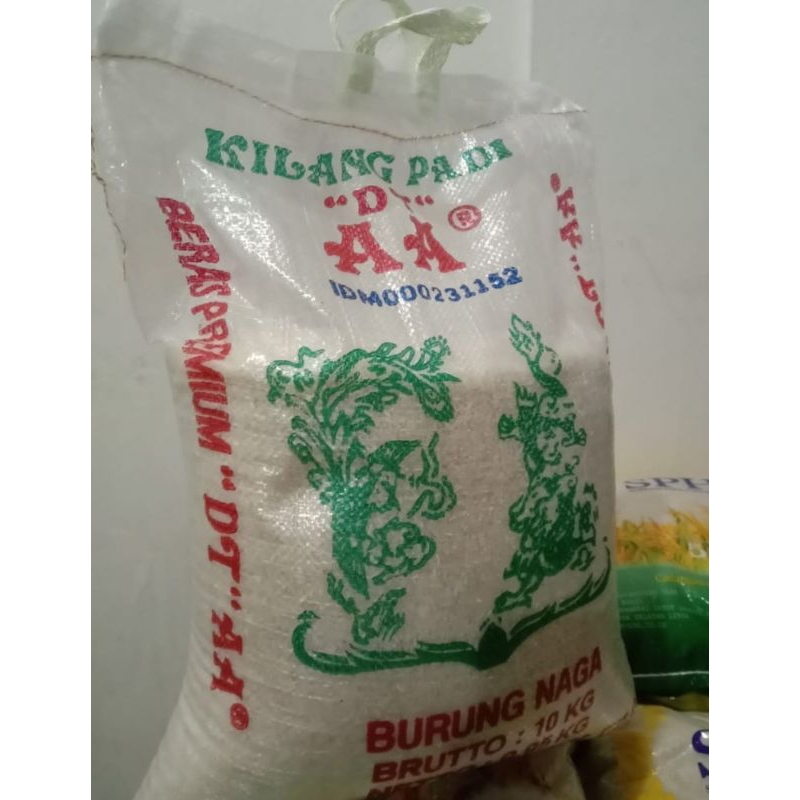 Jual Beras AA 10kg / beras burung naga 10kg kilang padi DT AA | Shopee ...