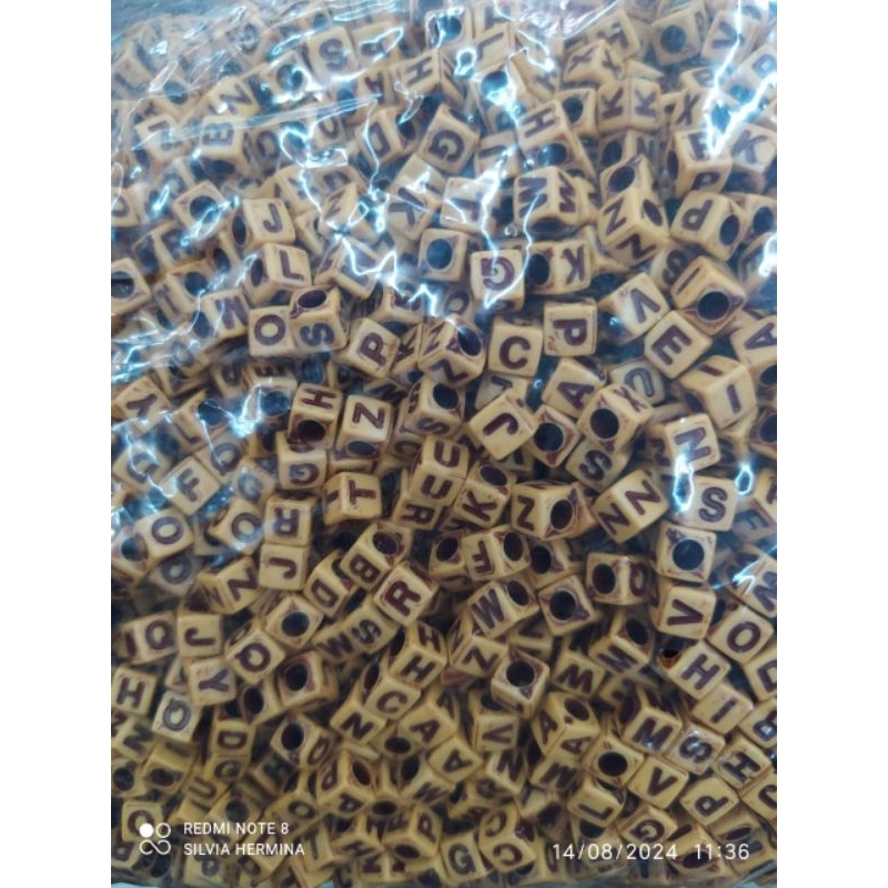 Jual Mote Huruf Coklat Kotak Corak Kayu 1 Pon | Shopee Indonesia