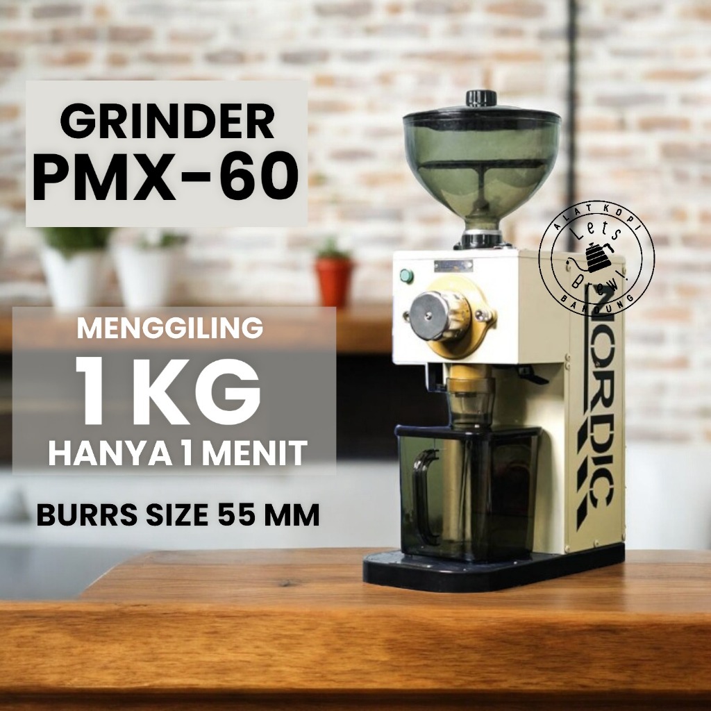 Jual COFFEE GRINDER NORDIC PMX-60 (60 kg/jam) / GRINDER KAPASITAS BESAR ...