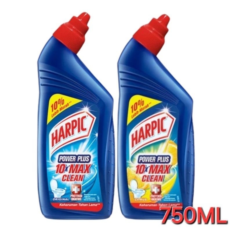 Jual Harpic Power Plus Original 750ml / Harpic Citrus 750ml PEMBERSIH TOILET 750 ML | Shopee ...