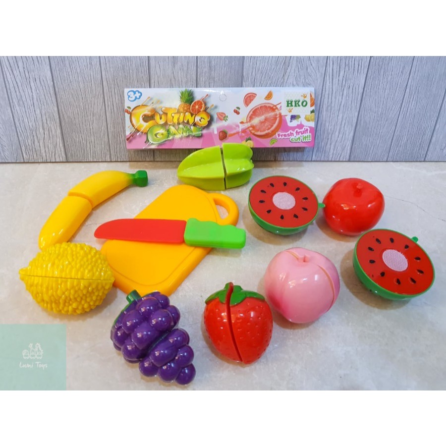 Jual Mainan Buah Potong Cutting Fruit Game Set | Shopee Indonesia