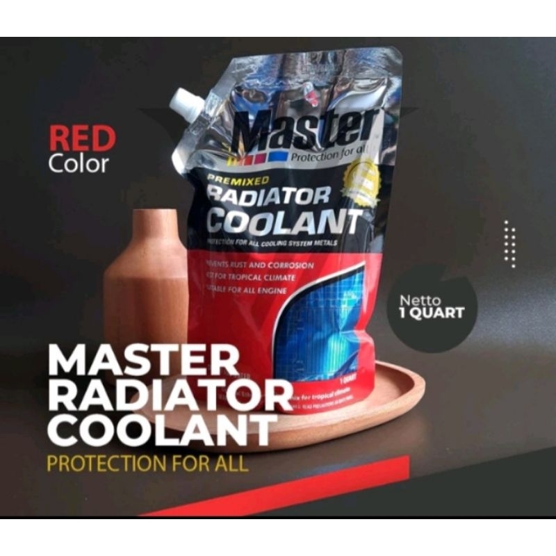 Jual Master Radiator Coolant Merah 1 Liter Original | Shopee Indonesia