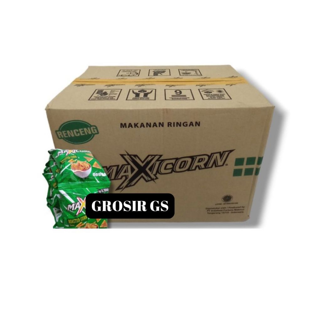 Jual [GSSNACK] 1 DUS ISI 6 RENCENG MAXICORN SNACK RASA JAGUNG TORTILA ...