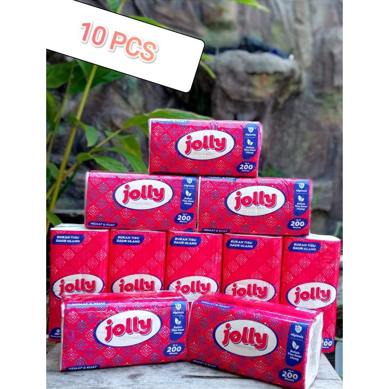 Jual [10 Pack] Tissue JOLLY 200s | Tisu Jolly 200 | Shopee Indonesia
