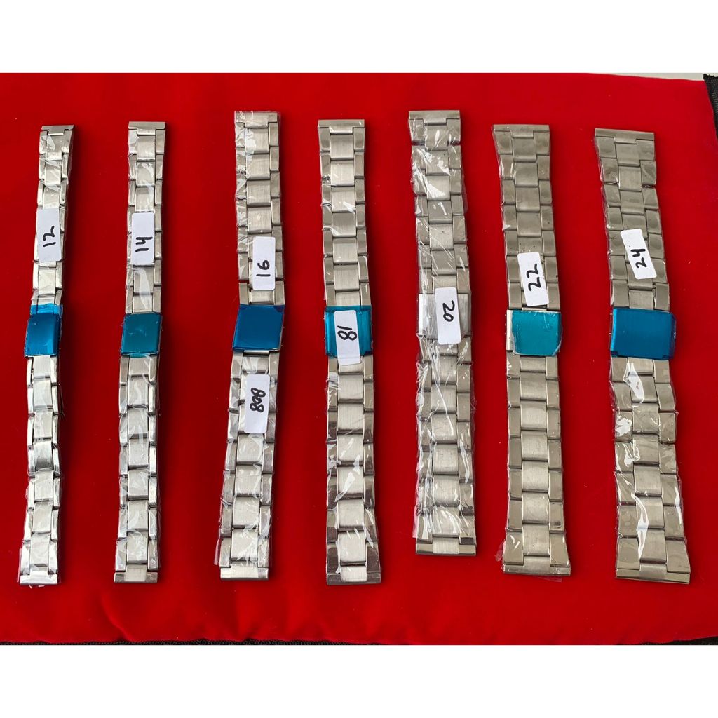 Jual STRAP TALI JAM TANGAN RANTAI SILVER BESI MURAH SIZE LENGKAP 12MM ...