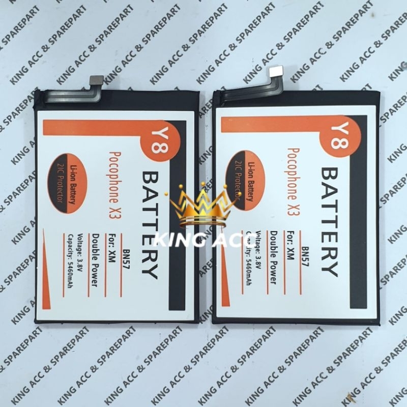Jual BATERAI BATRE BATERE BATTERY XIAOMI POCOPHONE POCO X3 BN57 Y8 ...