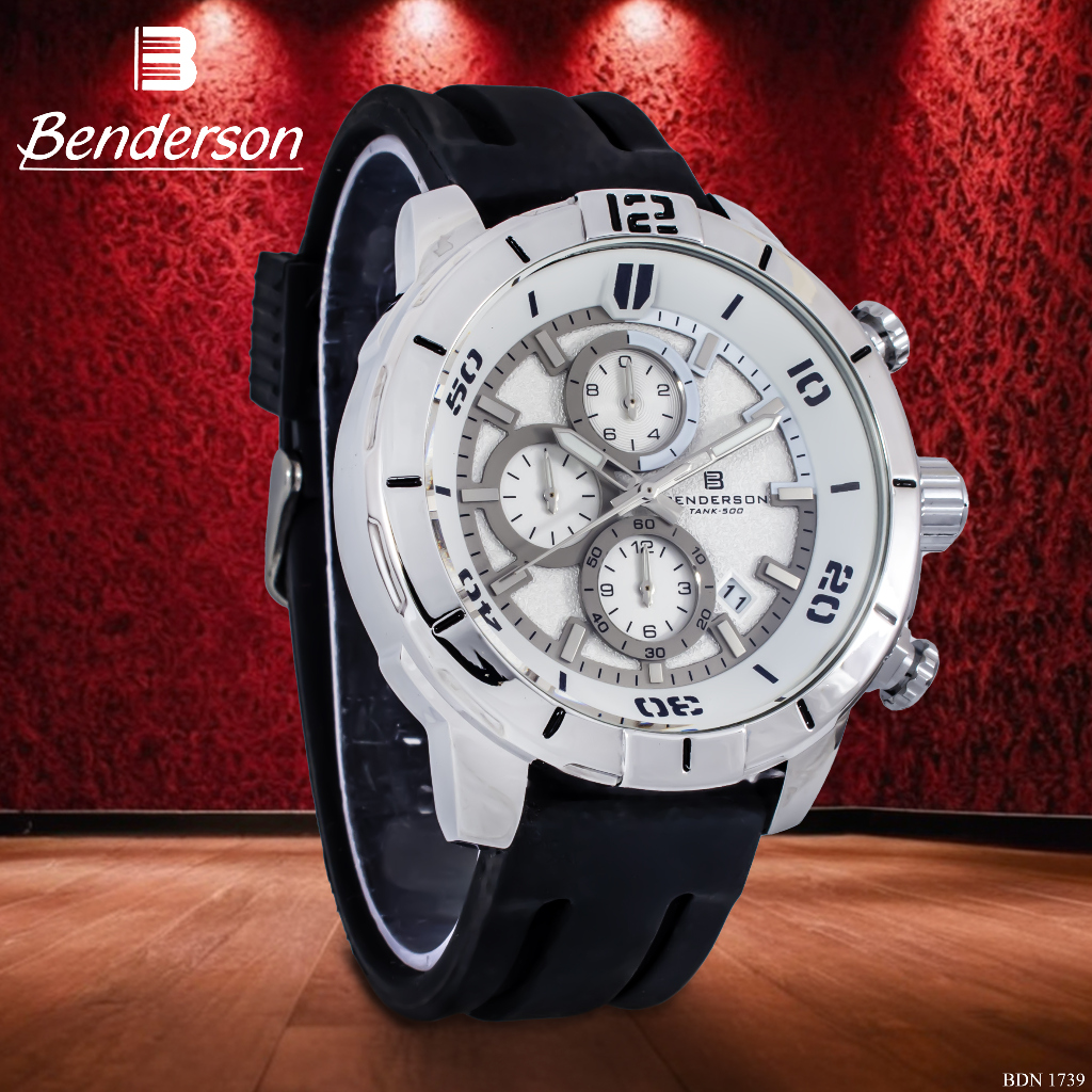 Jual BENDERSON 1739 JAM TANGAN PRIA SILIKON CHRONOGRAPH +DATE ACTIVE 3 ...