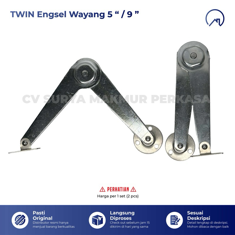 Jual Engsel Salon 9" 22cm / Engsel Sikutan Wayang / Engsel Lemari ...