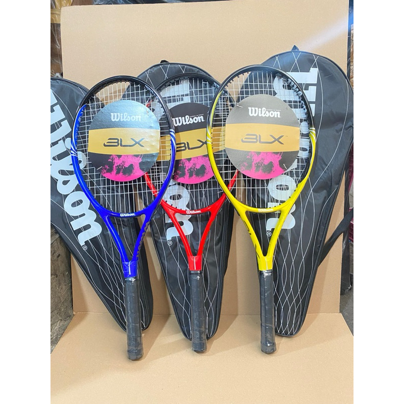 Jual RAKET TENIS WILSON BLX PEMULA SIAP PAKAI FULL SET TAS GRIP ...