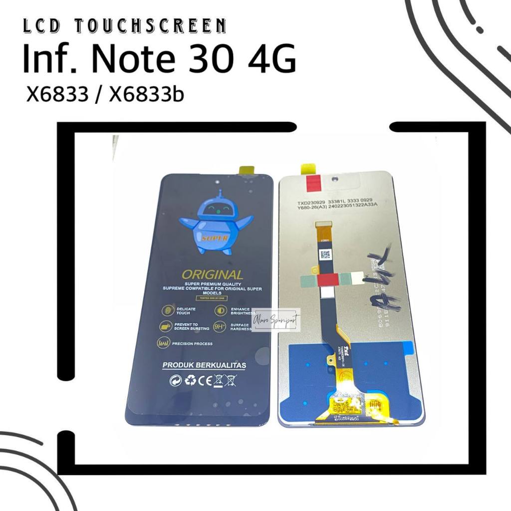 Jual LCD TOUCHSCREEN INFINIX NOTE 30 X6833 X6833B FULLSET | Shopee ...