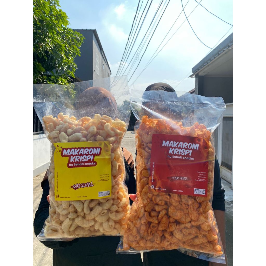 Jual Makaroni Krispi Sehati Snacks Pedas Gurih dan Original Mix 250GR ...