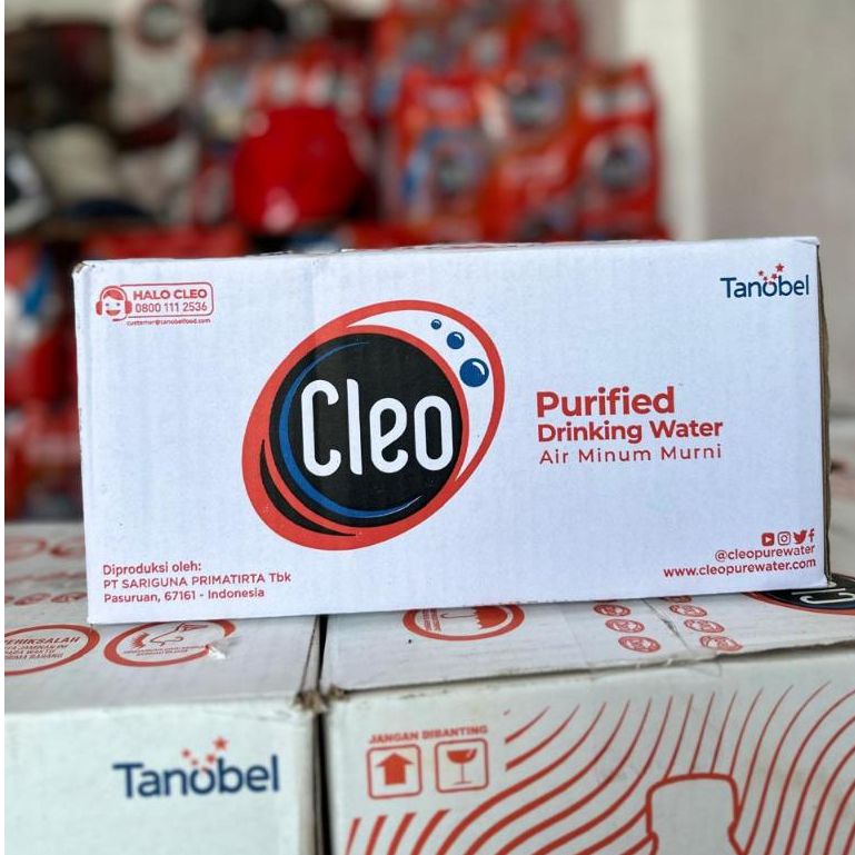 Jual Cleo Air Mineral 220ml (220ml x 24 botol) Kemasan Kardus isi 24 ...