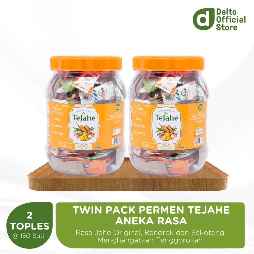 Jual Permen Tejahe Aneka Rasa Toples 150 Butir - Permen Jahe Original ...