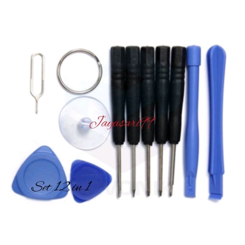 Jual Obeng set 12 in 1 toolset obeng hp komplit 12 in | Shopee Indonesia