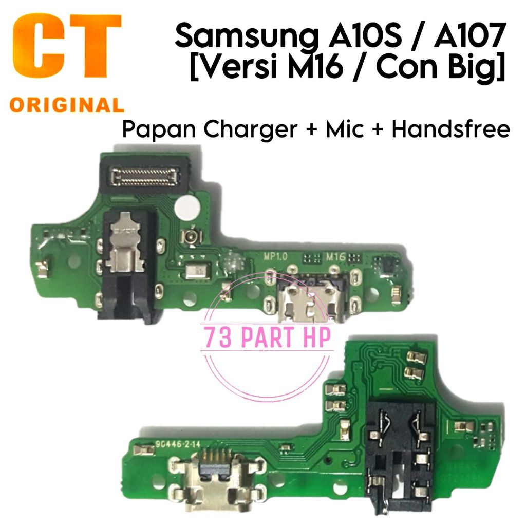 Jual Papan Konektor PCB Charger Cas Mik Handsfree Samsung A10S / A107 / A107F Versi M16 Konektor ...