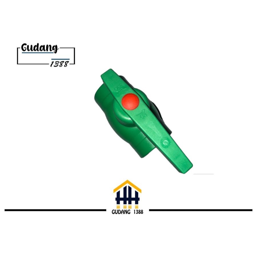 Jual Stop kran ball valve ppr 1" dn 32 mm kran fitting ppr | Shopee ...