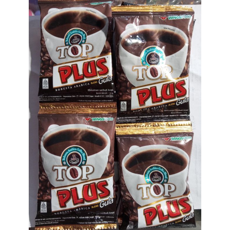Jual KOPI TOP PLUS - Kopi Top Plus Gula isi 10 sachet @18gr | Shopee ...