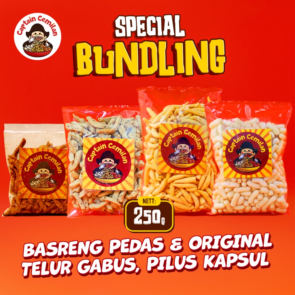 Jual Basreng Stik 250gr Pilus Ikan Telor Gabus 250gr Basreng Rasa Daun ...