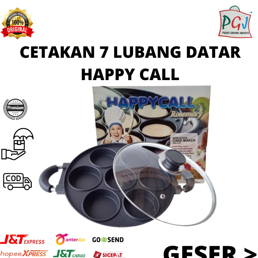 Jual PRODUK TREND PGJ Cetakan Kue 7 Lubang Datar Anti Lengket Loyang ...
