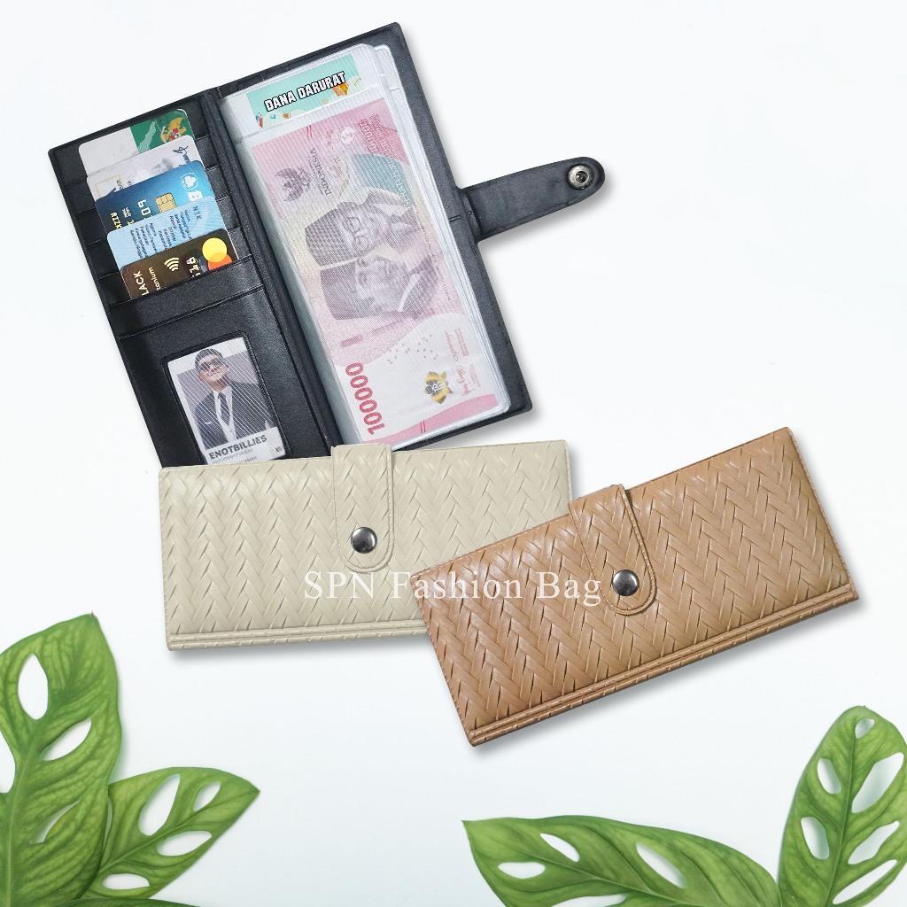 Jual SPN 601 DOMPET BUDGETING ANYAMAN / DOMPET KANCING/ DOMPET 16 ...