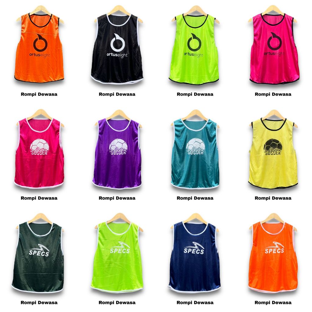 Jual ( Rompi Dewasa ) Rompi Olahraga Cowo Cewe Untuk Sepakbola Futsal ...