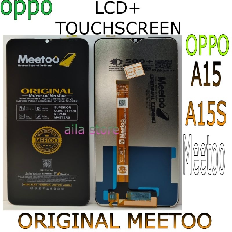 Jual LCD OPPO A15/A15s ORIGINAL MEETOO FULLSET | Shopee Indonesia