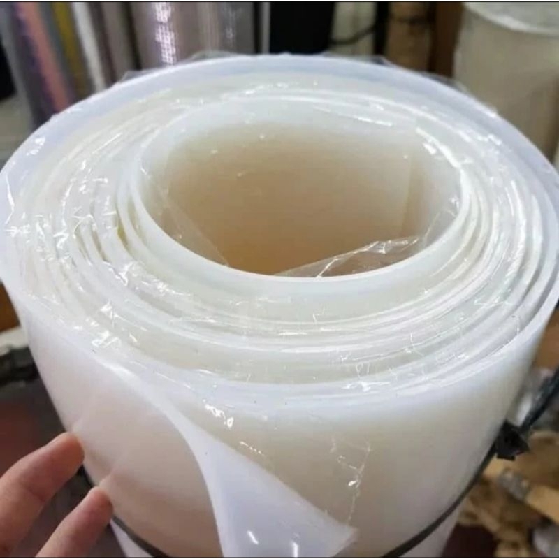 Jual rubber sheet silicone 2mm x 60mm x 100cm karet silikon putih sheet lembaran 2mm | Shopee ...