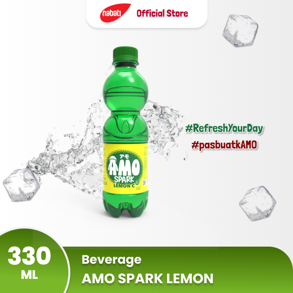 Jual AMO Minuman Berkarbonasi Rasa Spark Lemon 330ml | Shopee Indonesia