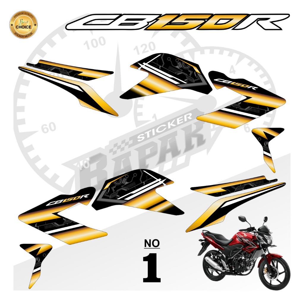 Jual Stiker Striping Motor CB150R Old Custom Sticker Variasi OCB A1 ...