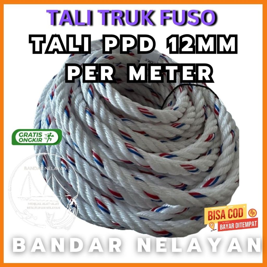 Jual TAMBANG 12MM (ECERAN) TALI 12MM / TAMPAR 12MM / TALI PPD 12MM ...