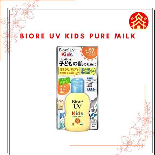 Jual Biore UV Kids Pure Milk Sunscreen Face+Body SPF50 - Original Japan ...