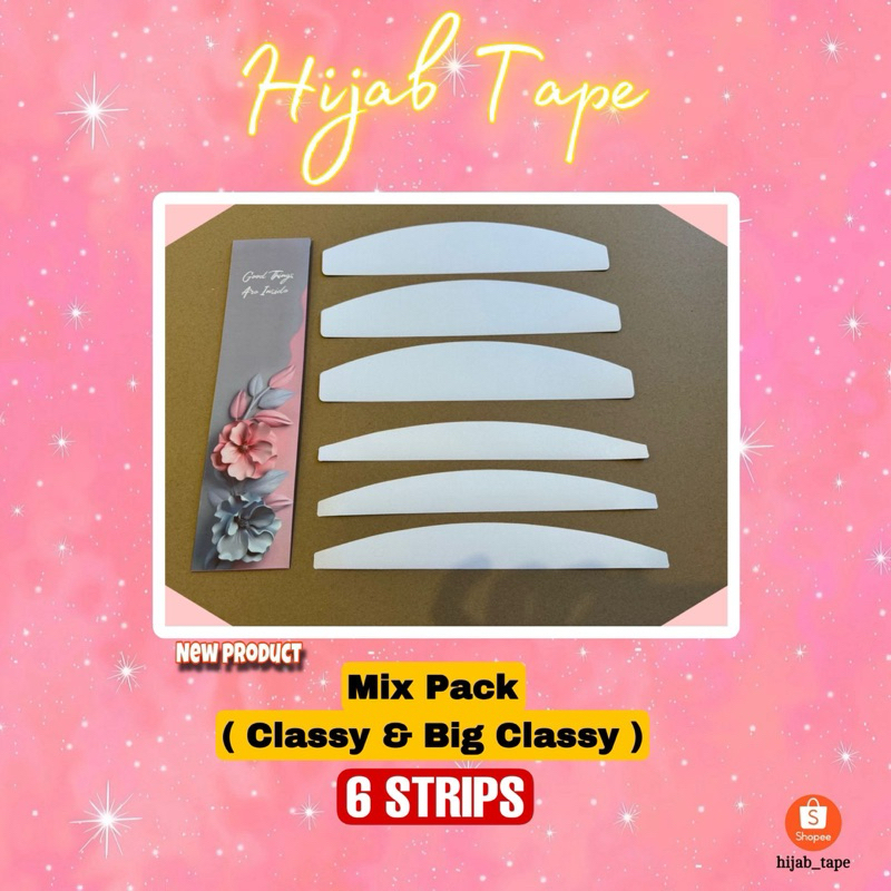 Jual Campuran Big Classy & Classy Hijab Tape (isi 6) - Membuat Hijab ...