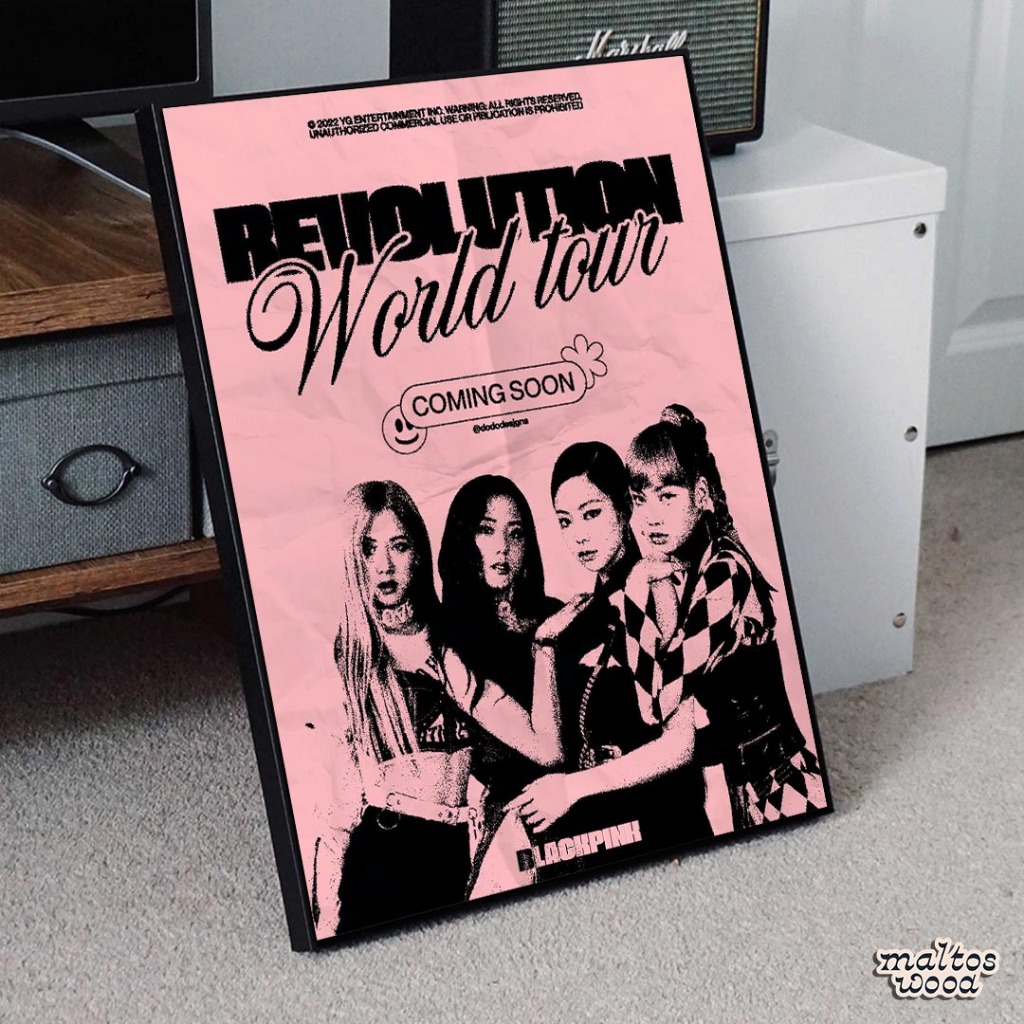 Jual Poster Black Pink + Frame | Shopee Indonesia