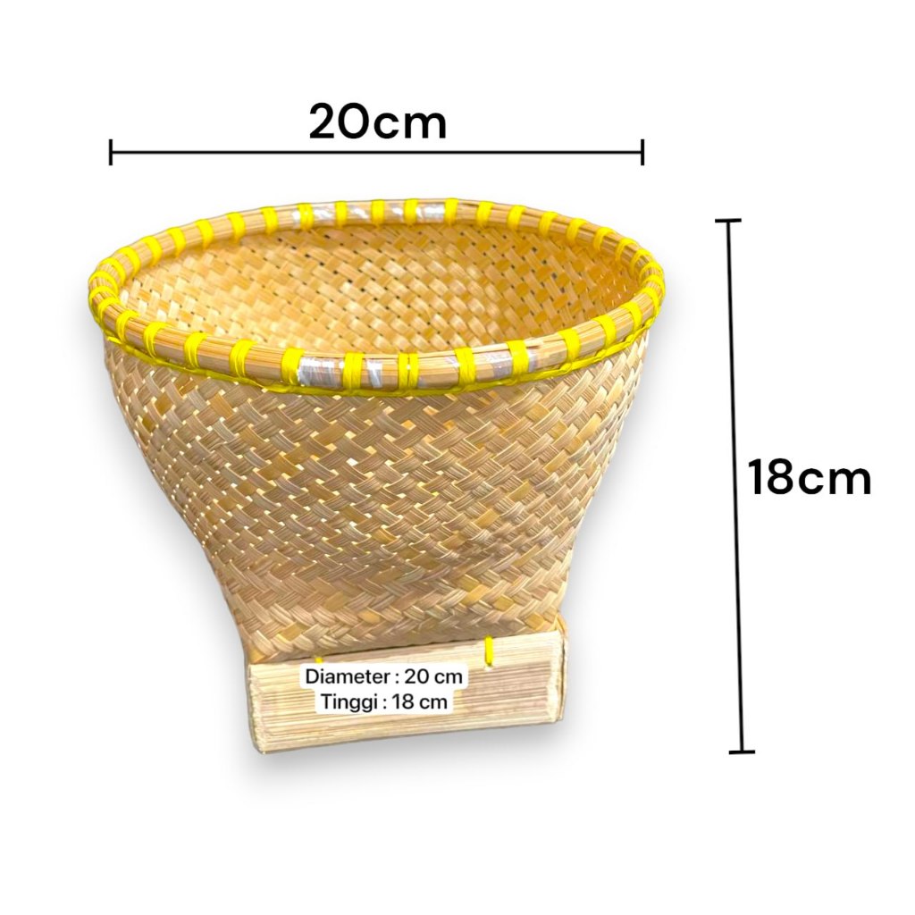 Jual Bakul Boboko Sangku Wakul Ceting Tempat Nasi Bambu Anyaman Bilik ...