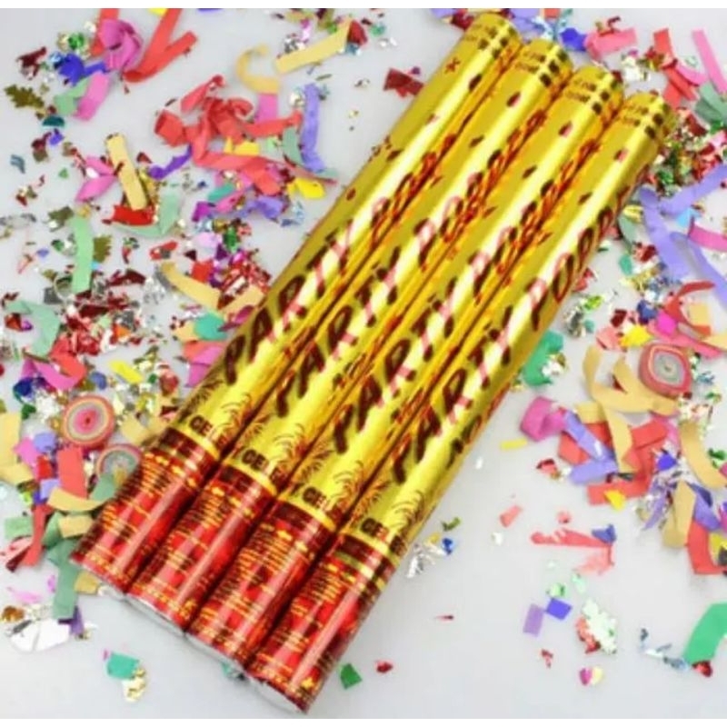 Jual CONFETTI PARTY POPPER 40cm | Shopee Indonesia