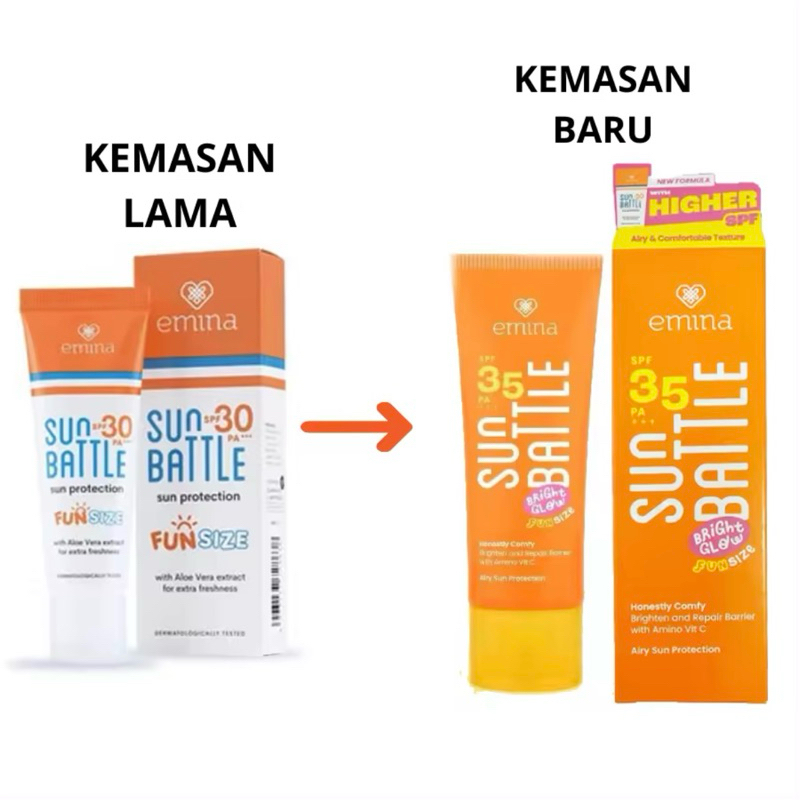 Jual EMINA Sun Battle Spf 35 Pa+++ / sun battle spf 35pa+++ / Emina Sunscreen spf 30 | Shopee ...