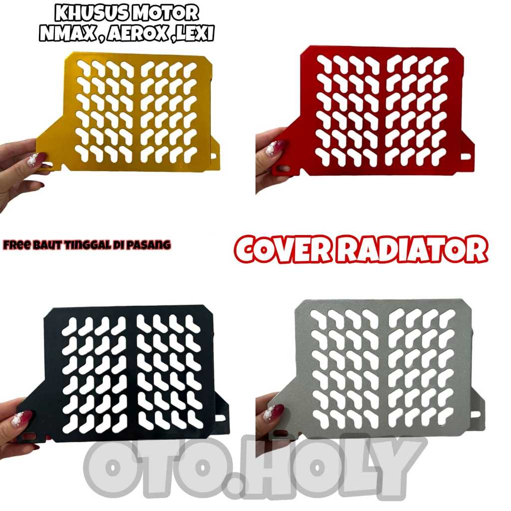 Jual TUTUP COVER RADIATOR CNC NMAX LEXI AEROX GRATIS BAUT DAN BOSHING ...
