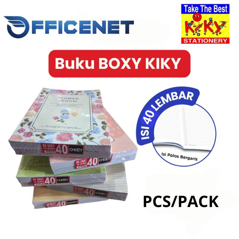 Jual BUKU BOXY KIKY OKEY ISI 40 LEMBAR PER PACK ISI 10PCS | Shopee ...