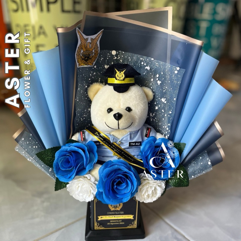 Jual Buket Piala Boneka Bunga TNI AU / Boneka Tentara | Shopee Indonesia