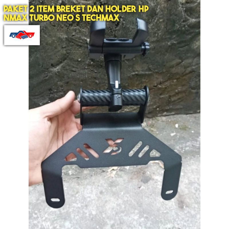Jual paket 2 item breket holder hp c1 NMAX TURBO NEO S TECHMAX x3 ...