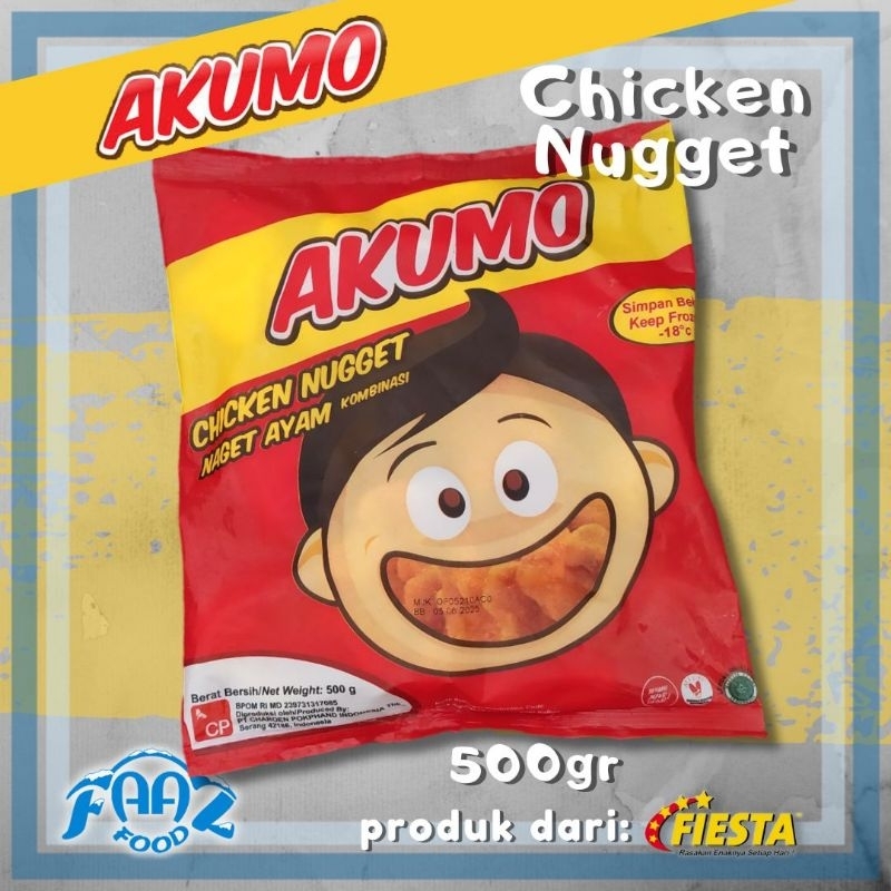 Jual Chicken Nugget AKUMO 500gr (Naget Ayam, Olahan Ayam) | Shopee ...