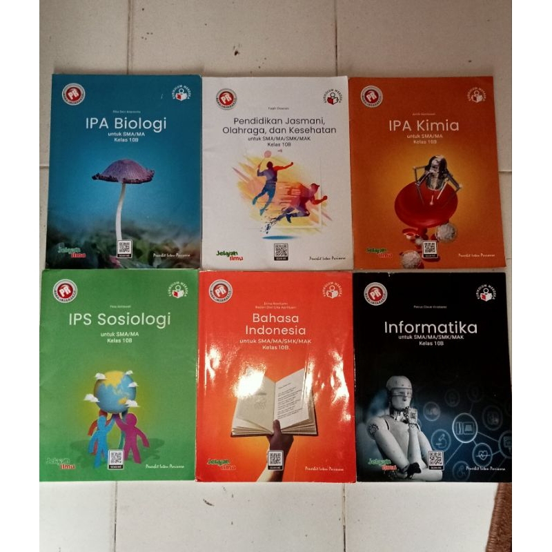 Jual original buku PR interaktif informatika - IPS sosiologi - IPA kimia - IPA biologi - PJOK ...