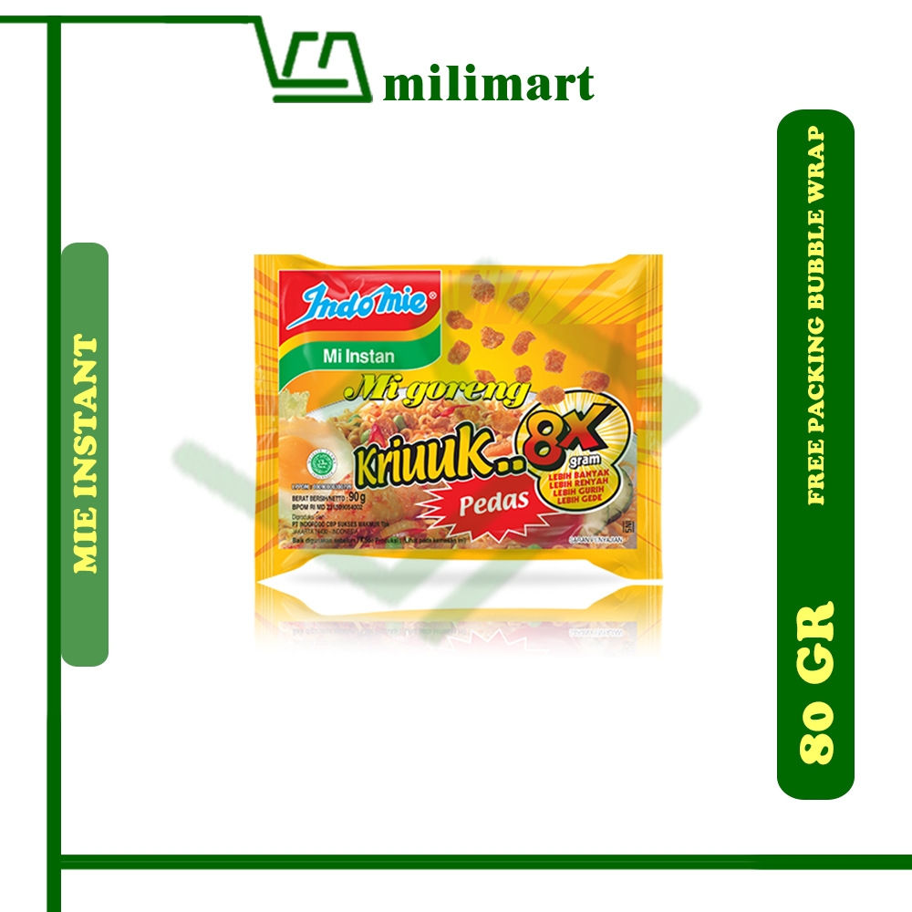 Jual MIE INSTANT INDOMIE KRIUK 8X PEDAS GORENG PCS | Shopee Indonesia