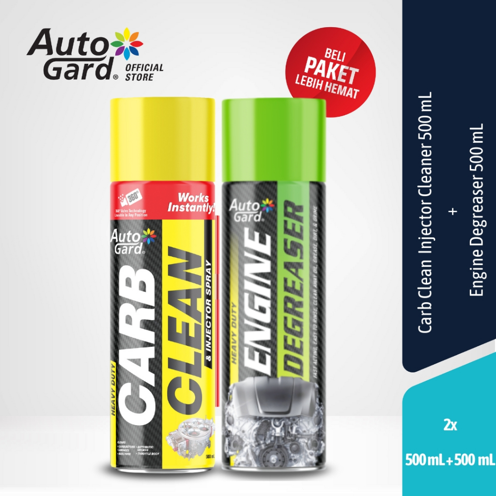 Jual AutoGard - BUNDLE Carb Clean 500 mL + Engine Degreaser 500 mL ...