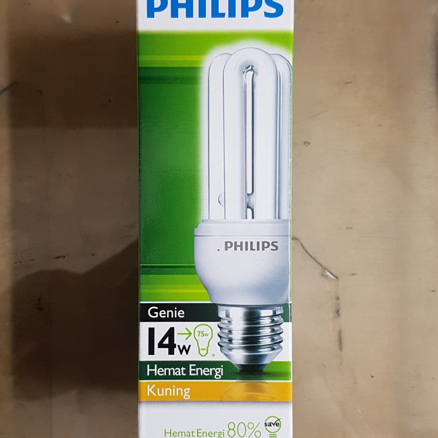 Jual PHILIPS LAMPU GENIE 14W E27 / BOHLAM LILIN / PLC / JARI HEMAT ...