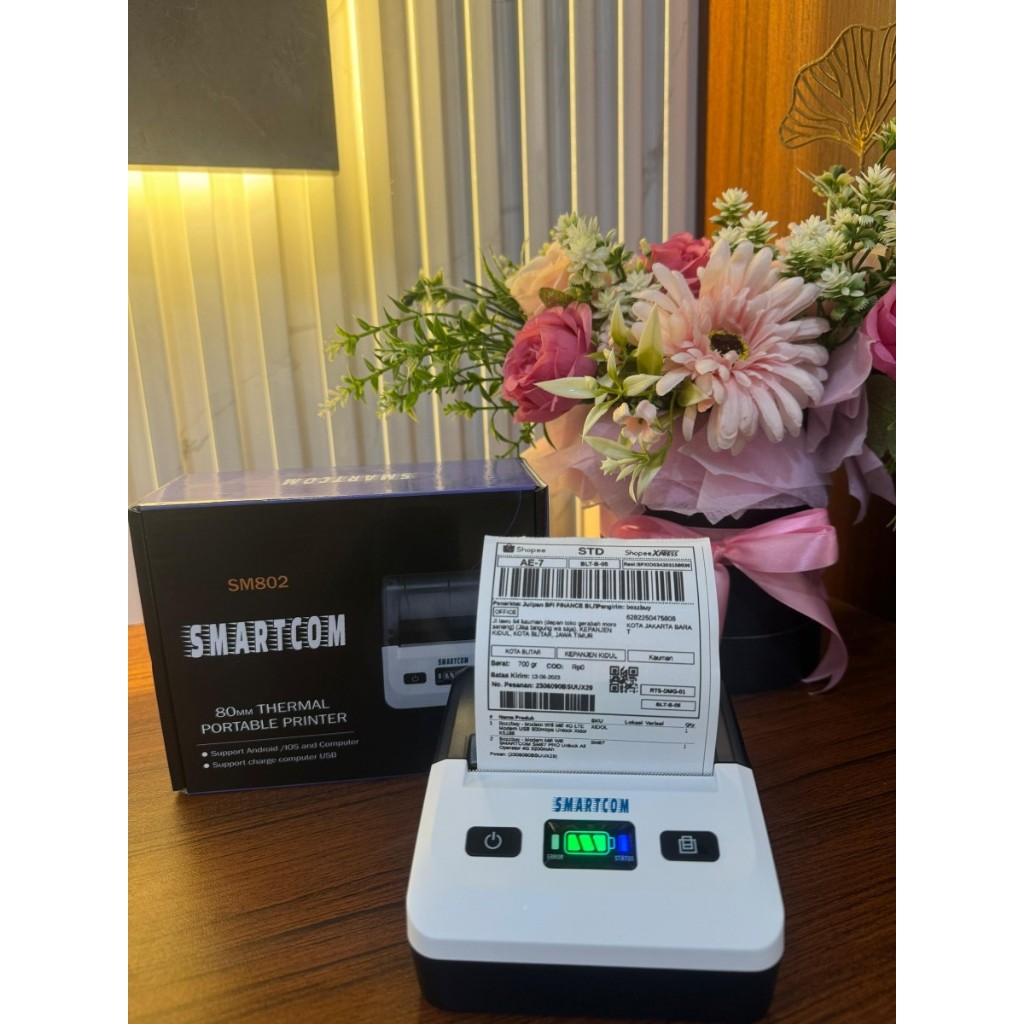 Jual SMARTCOM - Printer Thermal 80mm support Bluetooth USB Printer Resi ...