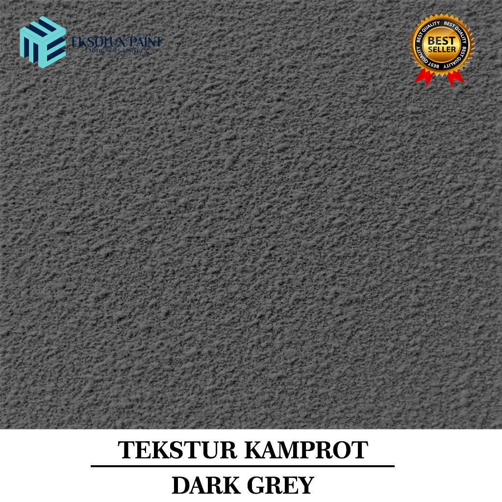 Jual Cat Tembok Tekstur Kamprot 25 Kg Pail Abu-abu Dark Grey - Cat ...