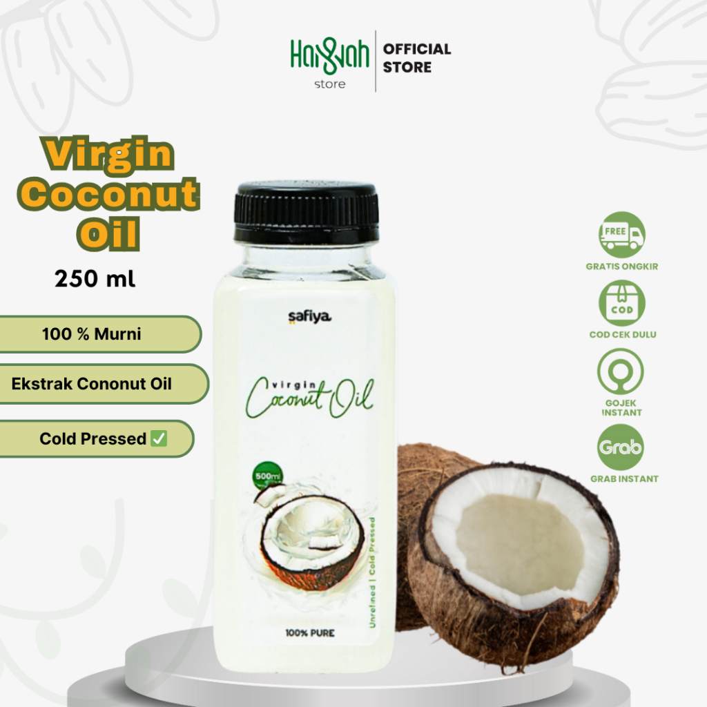 Jual VCO | Virgin Coconut Oil 250 ml Safiya – Pure VCO Minyak kelapa ...